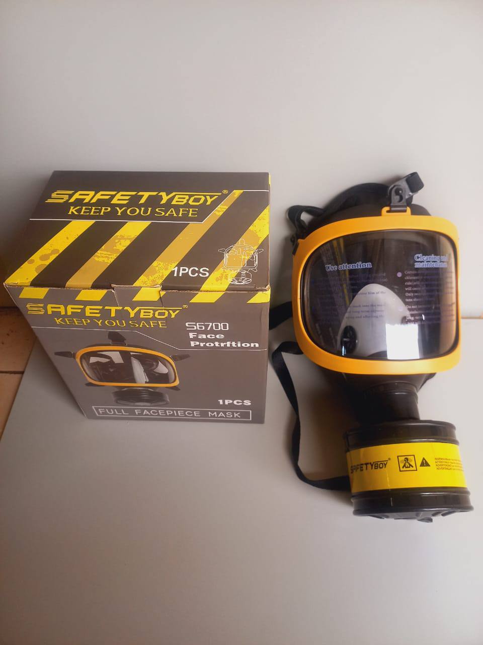 Face Face Gas Respirator Protrftion, Safety Boy S6700